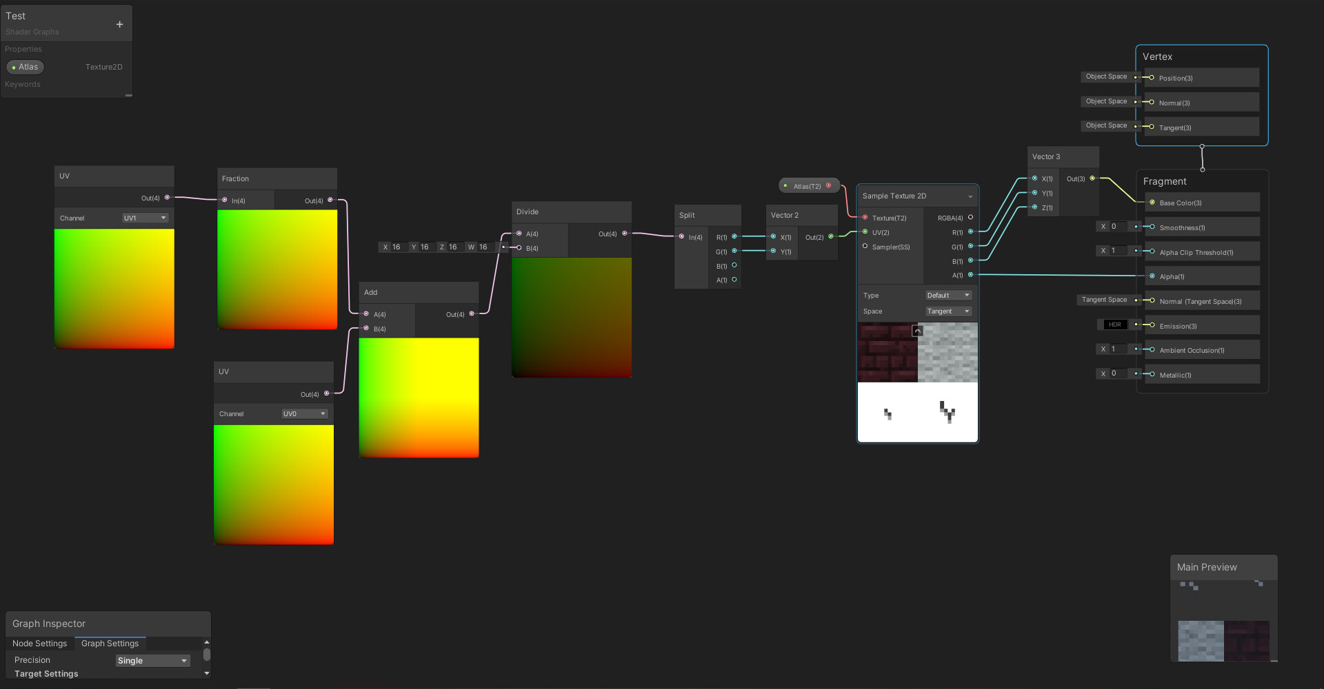 Tillable Texture Atlas Using Shader Graph Community Showcases Unity Discussions