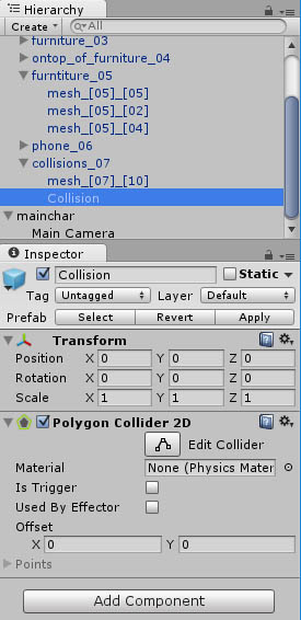 Setting Up Collision Bw Rigidbody2d And Polygoncollider2d Unity Engine Unity Discussions 6555