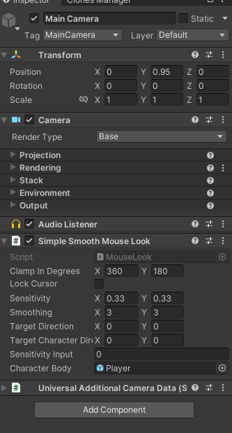 Changing Sensitivity from UI to a script on a prefab clone - Unity Engine - Unity Discussions