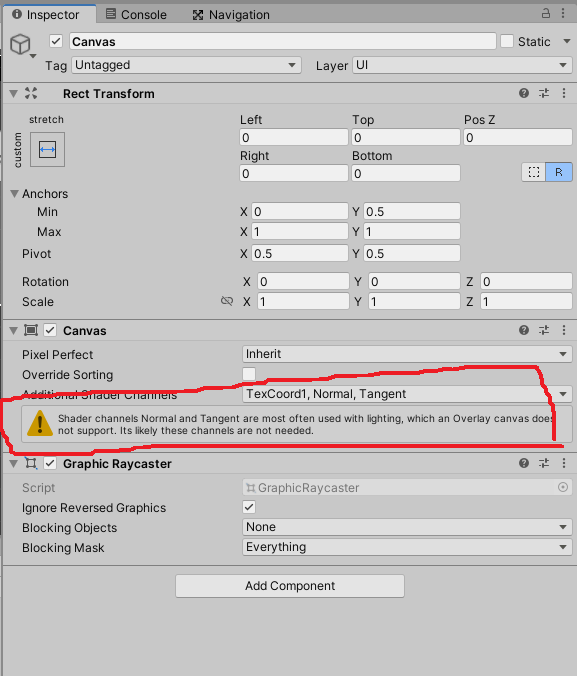 Function of AdditionalCanvasShaderChannels and how to disable it - Unity Engine - Unity Discussions