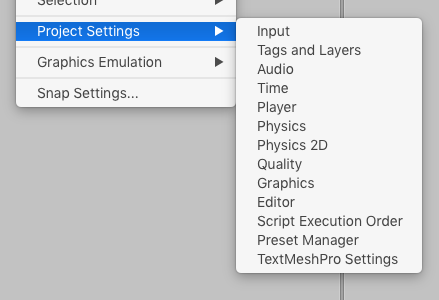Project Settings, bring back fold out, PLEASE! - Unity Engine - Unity ...