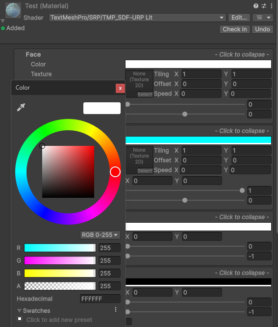 Text Mesh Pro - Missing HDR Colour Picker in Inspector - Unity Engine - Unity Discussions