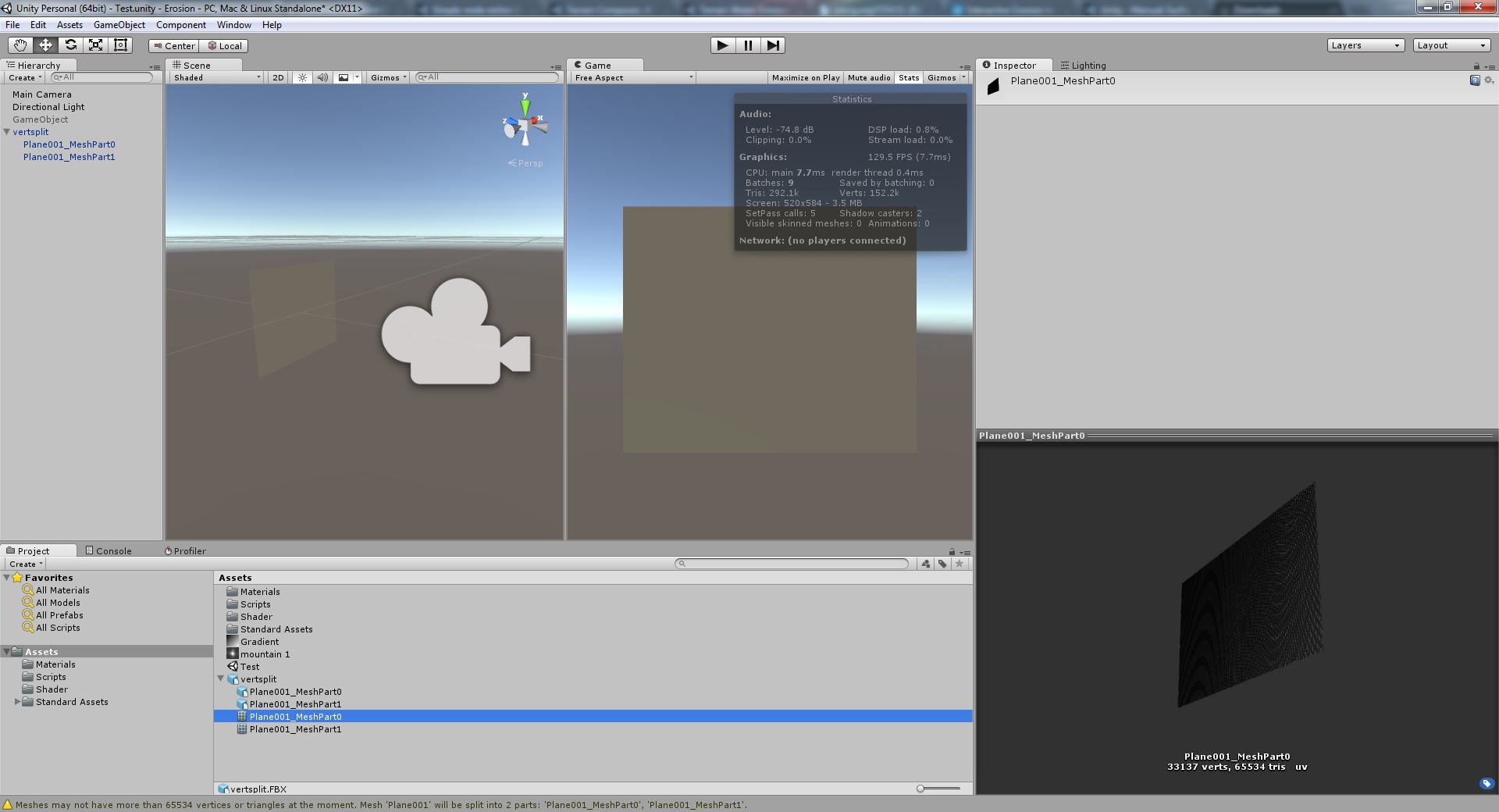 "Meshes may not have more than 65535 *VERTICES* at the moment"... or is it triangles? - Unity ...