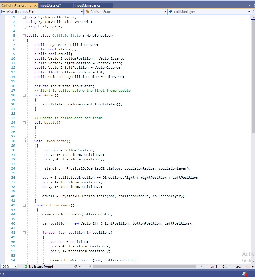 Help With Tutorial Problem -error CS0103: The name 'positions' does not exist in the current ...