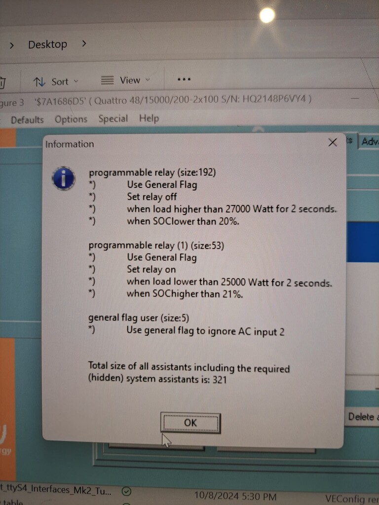 Trying to Ignore AC Input - Q&A and troubleshooting - Victron Community