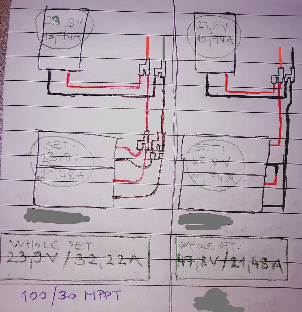 Parallel/parallel connection, night time voltage dropping and other ...