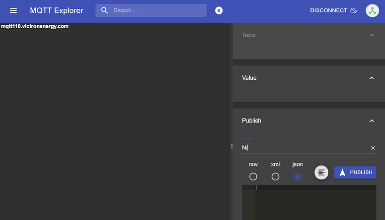 Problems connection to VRM MQTT Broker with MQTT Explorer - Modifications - Victron Community