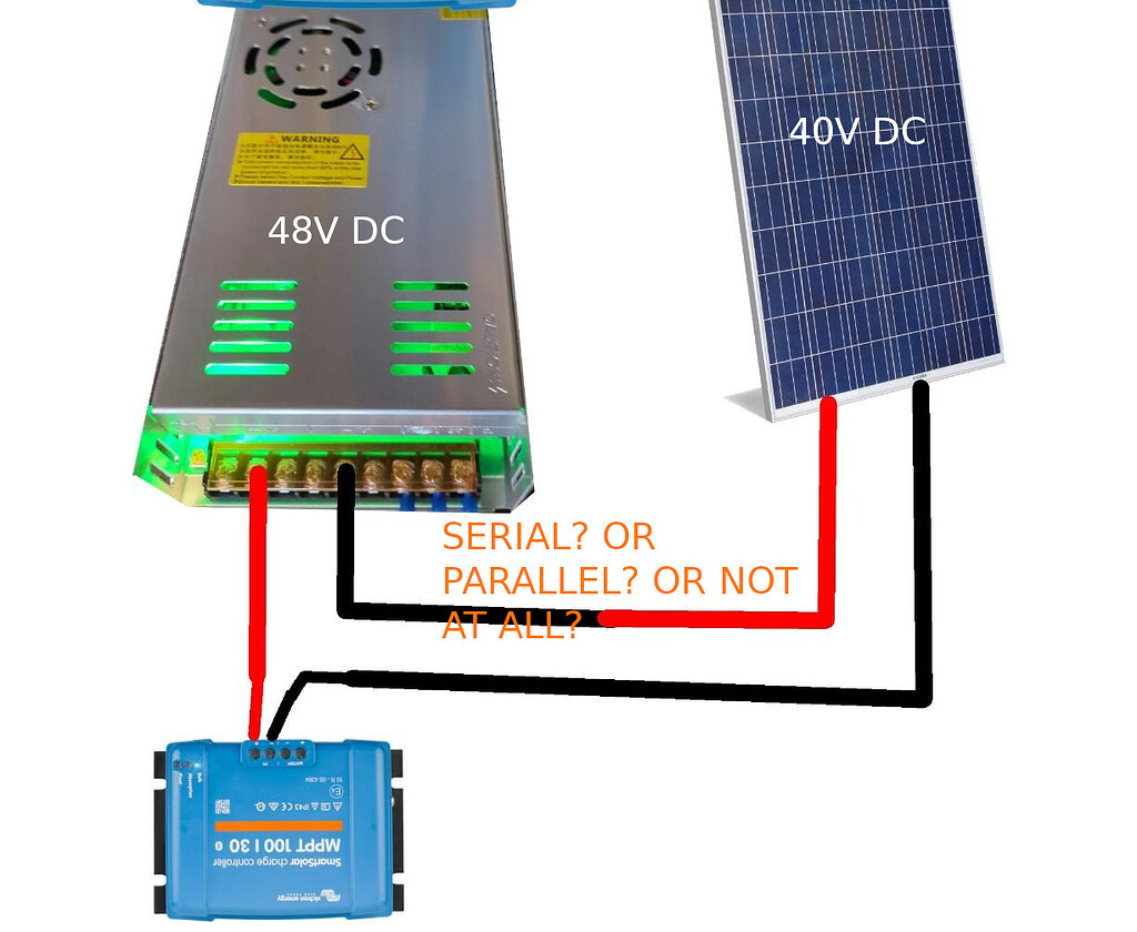 Crazy Idea: combine solar + DC powersupply on PV Input of Victron MPPT ...
