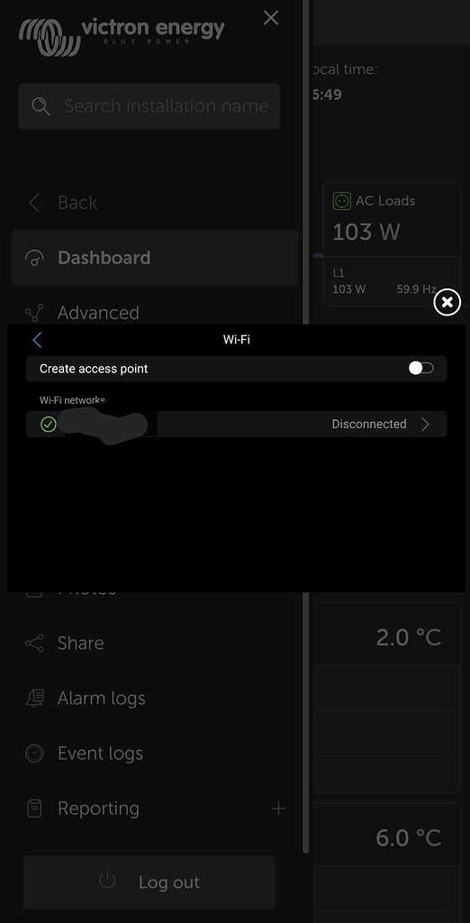 BUG: Cerbo 3.52 - Wifi network showing disconnected in remote console ...
