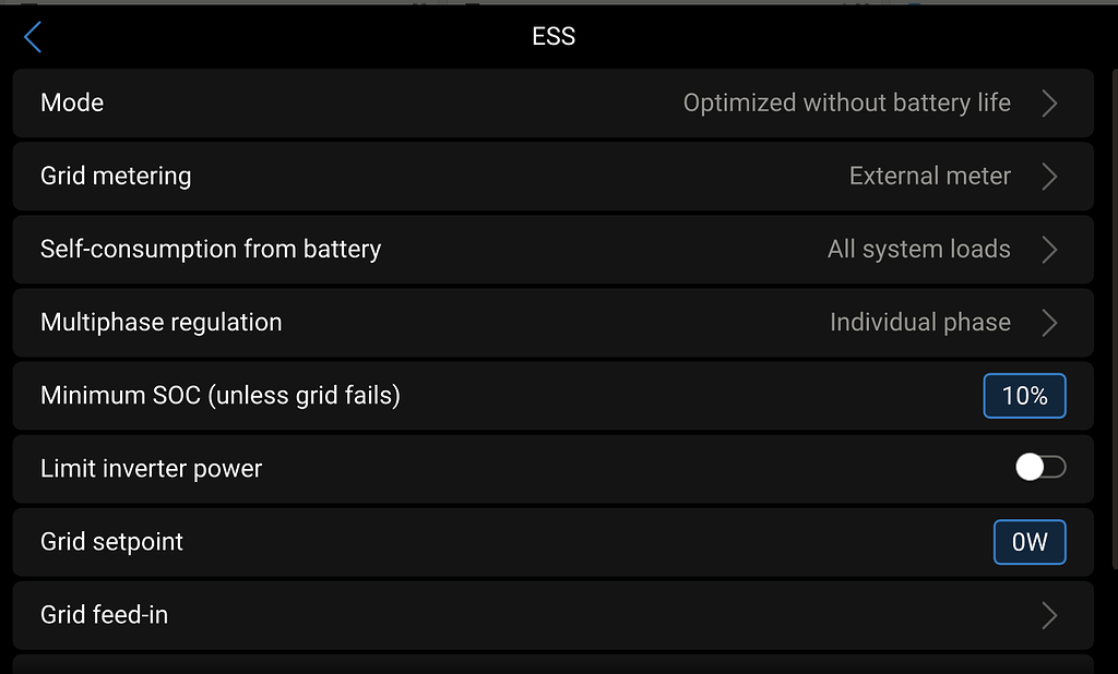 ESS Self Consumption not behaving as expected - Q&A and troubleshooting - Victron Community